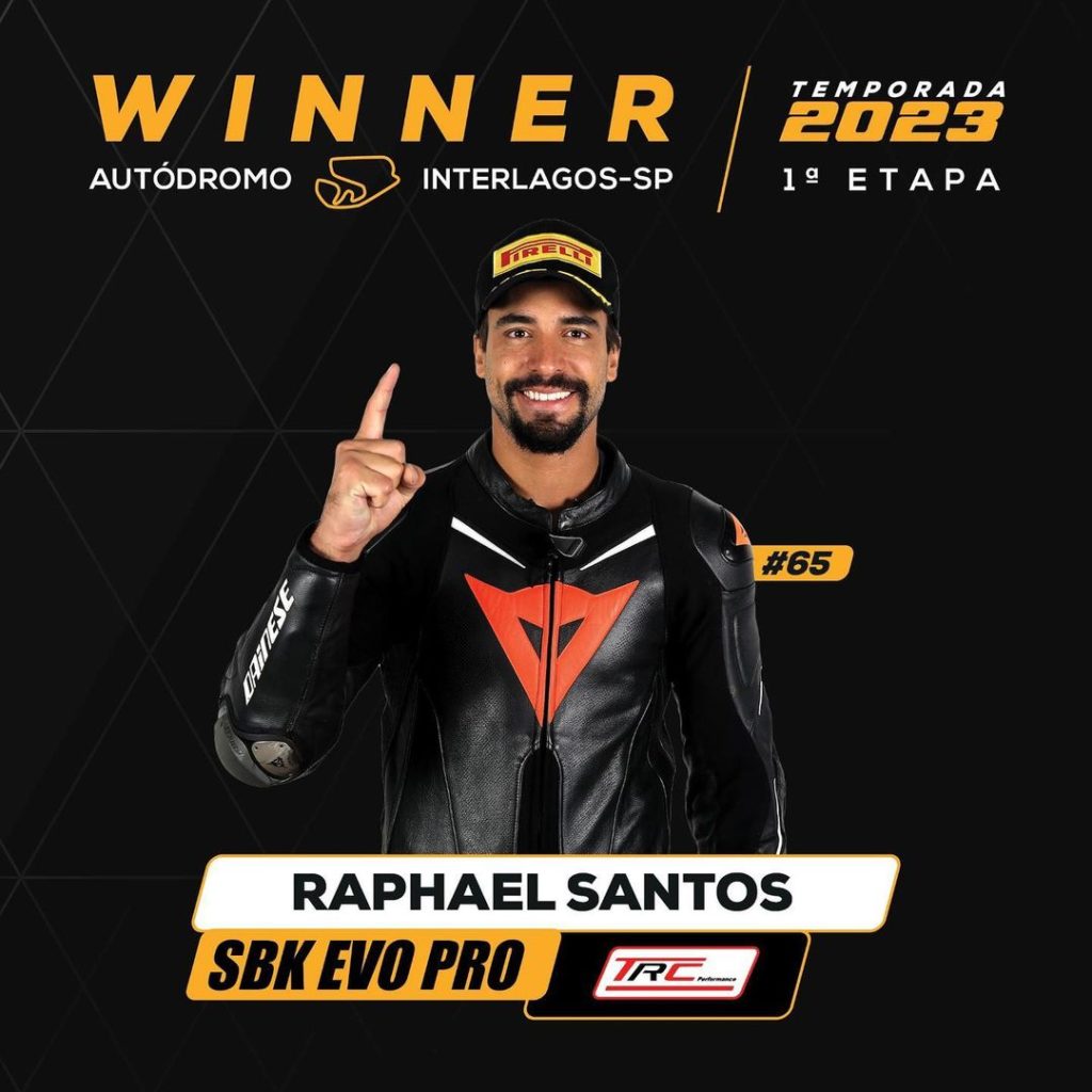 Raphael Santos ganhou na Evo - Superbike